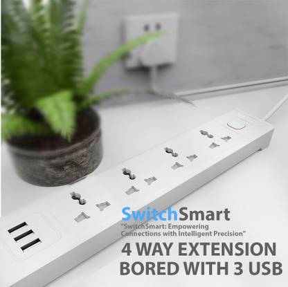 SwitchSmart Extension bored 4 Socket Extension Boards Price in India - Buy SwitchSmart Extension ...