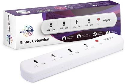 Wipro DSE2150 WIFI CONNECTED SMART 4 Socket Extension Boards Price in ...