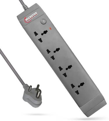 Microtek SPIKE GUARD, 4 SOCKET WITH SINGLE SWITCH 4 Socket Extension ...