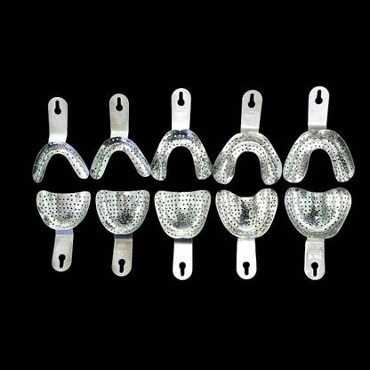 Unique Dents Edentulous Perforated Impression Trays Set Surgical Plier ...