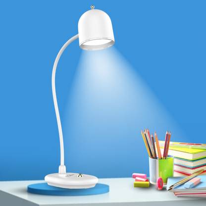 Study Table Lamp Rechargeable LED Desk Lamp Eye-Caring Touch On/Off For ...