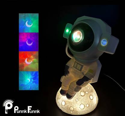 PunnkFunnk Astronaut Space Star Projector with Bluetooth Spk, Remote ...