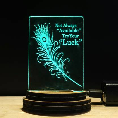 Gadgets World MOR PICH Acrylic USB 3D Illusion RGB 7 Colour Changing ...