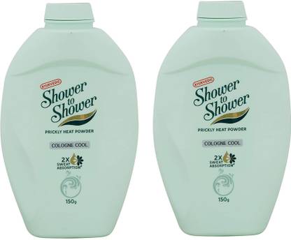 SHOWER TO SHOWER Heat Powder COLOGNE COOL - 2 x 150 g Packs - Price in ...