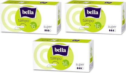 Bella Tampons Super Easy Twist 16 Pcs x pack of 3 Tampons | Buy Women ...