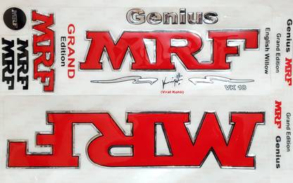 Kyrios MRF 3D EMBOSSED Cricket Bat Sticker Premium Quality Self ...
