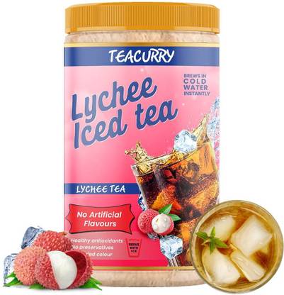 TEACURRY Lychee Instant Iced Tea - No Artificial Flavor - Natural ...