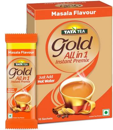Tata Tea Gold All in 1 Instant Premix Masala Tea Masala Tea Box Price ...