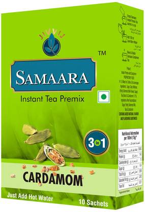 Jivvij Samaara Instant Tea Premix | Cardamom Ready Mix Tea | 10 Sachets ...