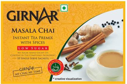 Girnar Instant Premix With Masala 10 Sachets Low Sugar Lemon, Ginger ...