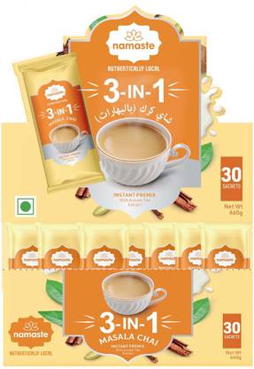 Namaste Chai Instant Tea Premix, Masala Chai | Assam |Ginger, Clove ...
