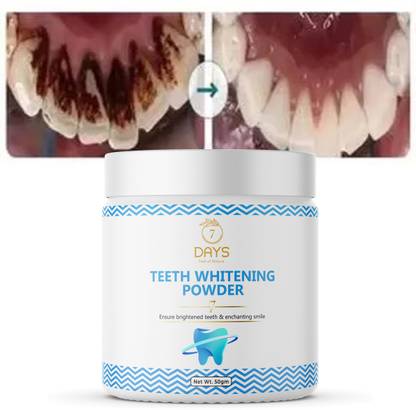 7 Days Ayurvedic Charcoal Teeth Whitening Powder foam toothpaste Price ...
