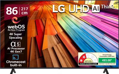 LG AI TV UT8050 217 cm (86 inch) Ultra HD (4K) LED Smart WebOS TV 2024 ...