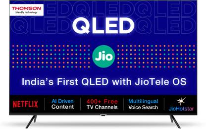 Thomson Jio TV 108 cm (43 inch) QLED Ultra HD (4K) Smart Jio Tele OS TV ...