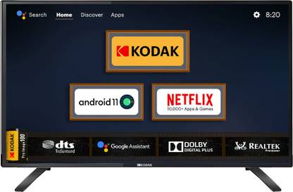KODAK 106 cm (42 inch) Full HD LED Smart Android TV 2023 Edition with ...