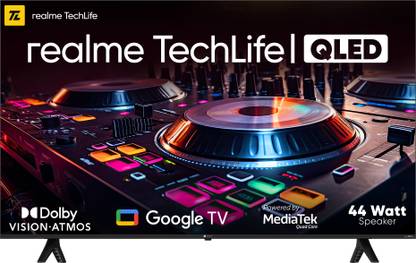 realme TechLife CineSonic Q 165 cm (65 inch) QLED Ultra HD (4K) Smart ...