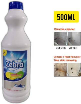 Zebra floor cleaner, closet and all ceramic rust yellow stain cleaner ...