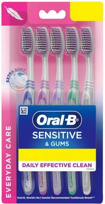 Oral-B Sensitive & Gums - Everyday Clean Extra Soft Toothbrush - Buy ...