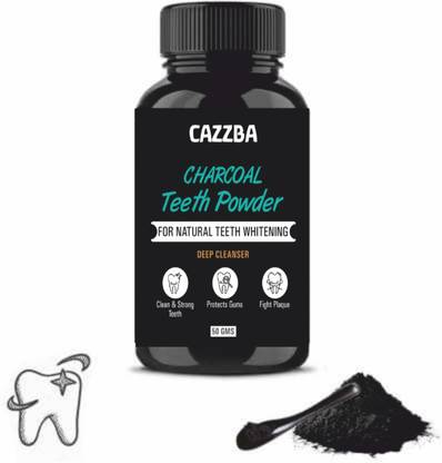 CAZZBA NATURAL CHARCOAL TEETH WHITINING POWDER REMOVE GUTKA SIGARATE ...