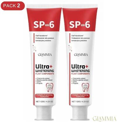 GLAMMIA SP 6 Toothpaste | Brighten Naturally Enamel Brushing Safe ...