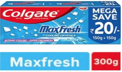 Colgate MaxFresh COOLING CRYSTALS (150+150)gm Toothpaste - Buy Baby ...