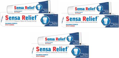 Sensa relief Toothpaste for Sensitive Teeth & Gums / Medicated Dental ...