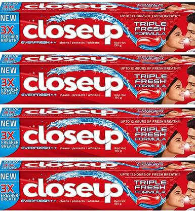 Closeup Everfresh-Triple Fresh Formula^150gx4 Toothpaste - Buy Baby ...