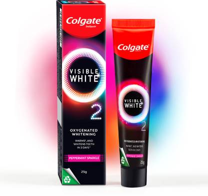 Colgate Visible White O2 Teeth Whitening Toothpaste - Peppermint ...