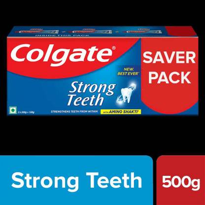Colgate Strong Teeth Anticavity Toothaste ^* (200+200+100)gm Toothpaste ...