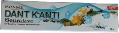 PATANJALI Dant Kanti Sensitive 50gm - (Pack 1) Toothpaste - Buy Baby ...