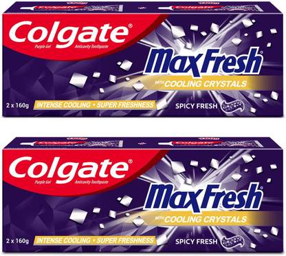 Colgate MaxFresh Purple Gel Toothpaste with Menthol for Super Fresh ...