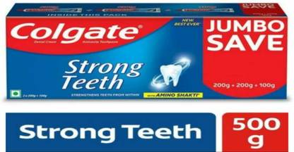 Colgate Strong Teeth Strong You ## Pack Of (200g+200g+100g) Toothpaste ...