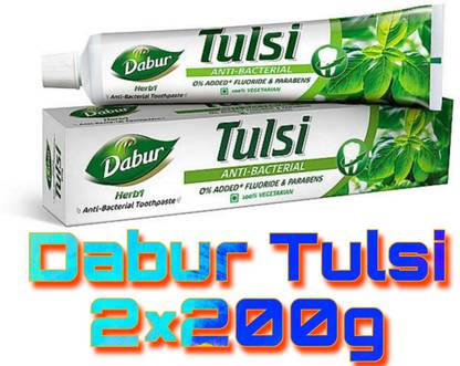 Dabur Tulsi - Anti Bacterial++ Herbal Anti-Bacterial Toothpaste - Buy ...