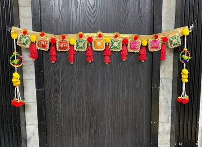 Vital Creations Decorative Shubh Labh Riddhi Siddhi Door Side Hangings ...