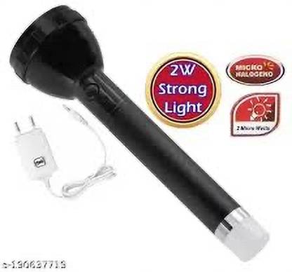 Zeus Volt Battery Long Range Led torch Light Rechargeable with 2000mAh ...