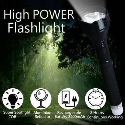 Care 4 FLASHLIGHT TORCH RP-500 Rechargeable flashlight 60 w with night ...