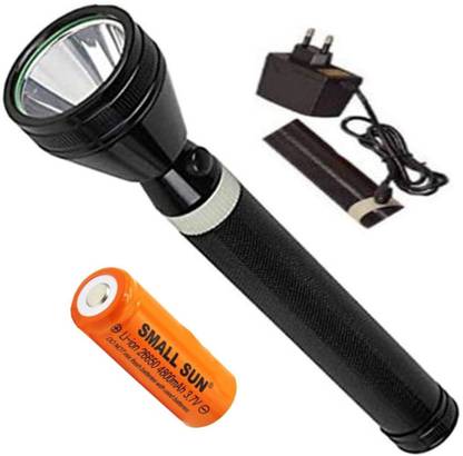 SMALL-SUN New Rechargeable Metal Body Torch Light Waterproof Long ...
