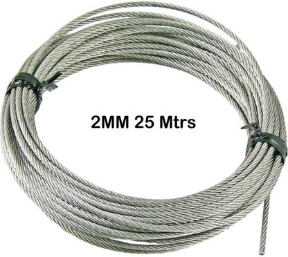 GWP 2MM Stainless Steel Wire rope 25 m Towing Cable Price in India ...