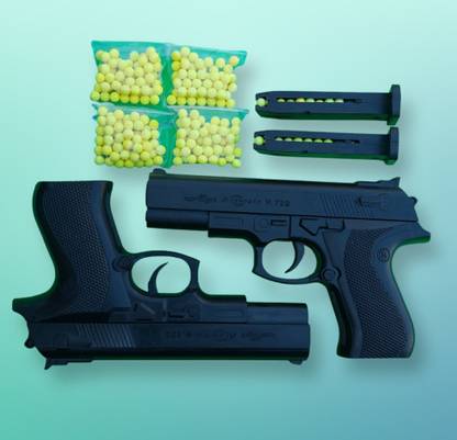 WHEELSQUARE BB bullet gun (pack of 2 gun) with pull back loading gun ...