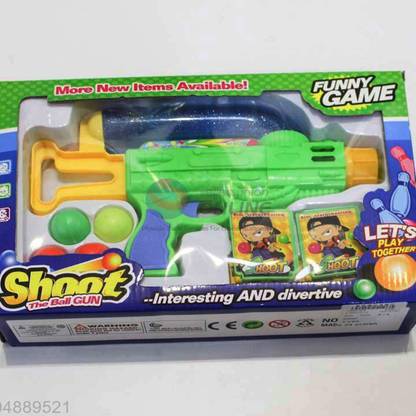 TruCraft Manual Shooting 5 Ball Gun Toy shoot super ping pong gun for ...