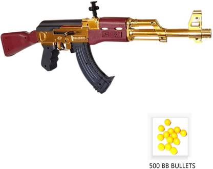 HALO NATION Gold AK47 BB Bullet Gun AK 47 AWM Sniper Gun AK-47 Airsoft ...
