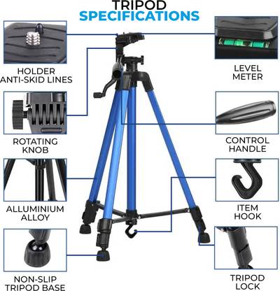 MOOZMOB Tripod 3366 Mobile Tripod with Mic for Video Recording Vlogging ...