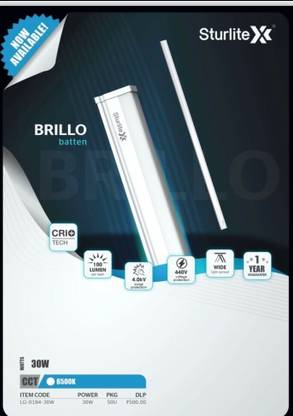 Sturlite LED BATTAN 30 W 4 cm Tube Light Price in India - Buy Sturlite ...