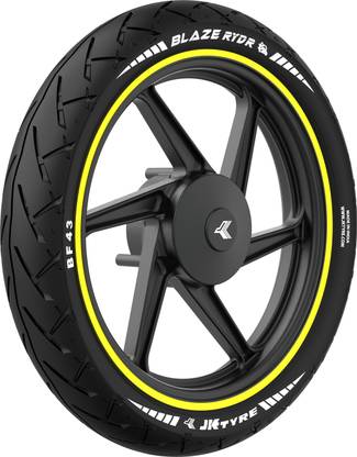 JK TYRE BLAZE RYDR BF43 100/80-17 Front Two Wheeler Tyre Price in India ...