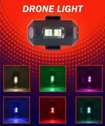 NKL LED Light 7 Colors + Flashing Modes for Drone Helmets Bike Aircraft ...