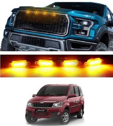 Trigcars Mahindra Xylo Car Radiator Grill LED Light Set of 4 Dash Light ...