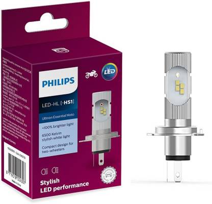 PHILIPS LED Two Wheeler Headlight Bulb (White, LED HS1 11636 UM 12V ...