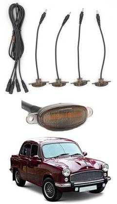 MATIES 4 LED Front Grill Led Lights Amber Lights DRL For Ambassador-HM ...