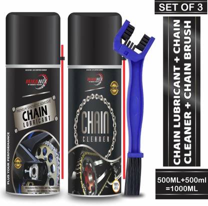 Moto Genius Bike Chain Lubricant and Chain Cleaner Spray With Cleaning ...