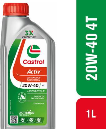 Castrol Active 4T 20W-40 Synthetic Technology Engine Oil Price in India ...